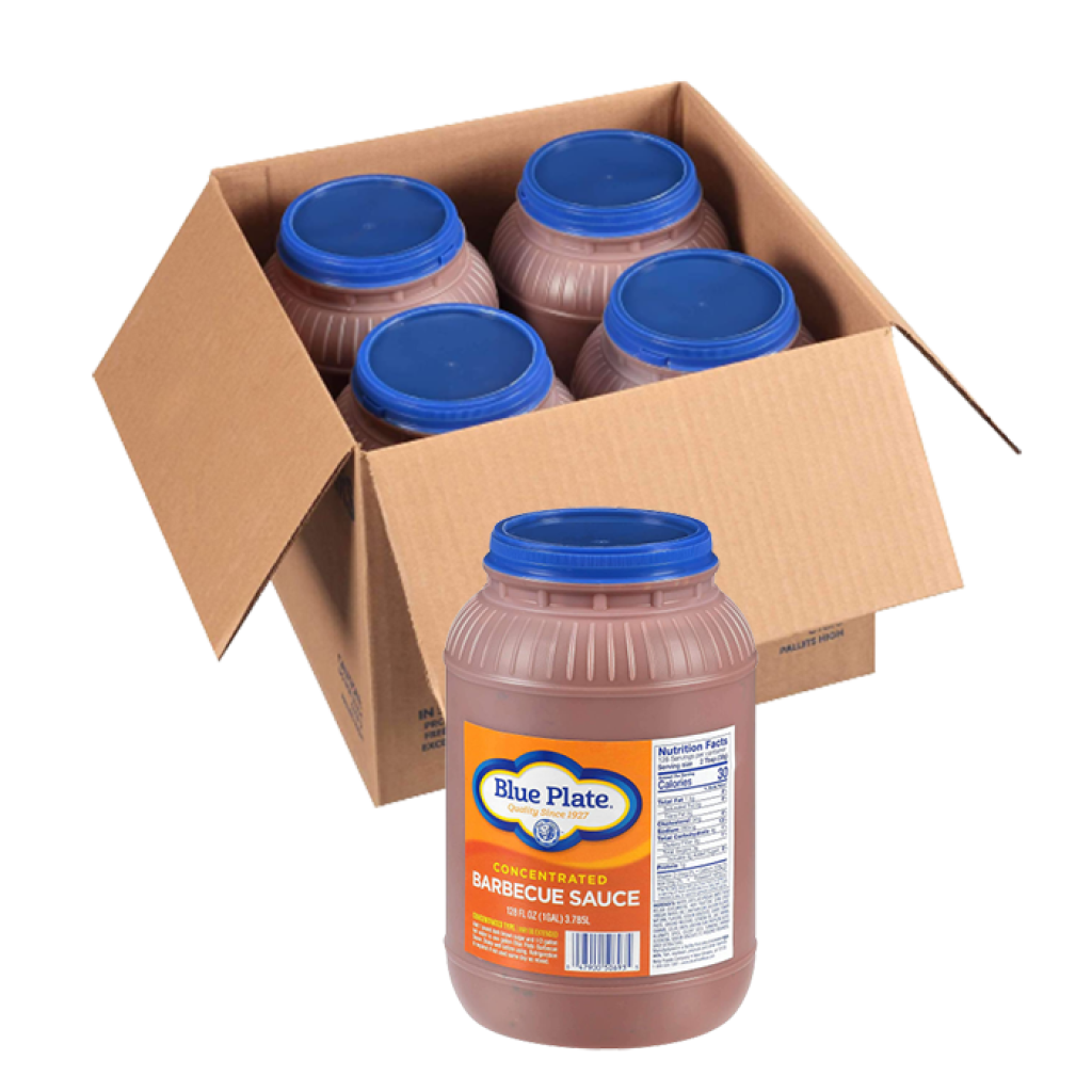 Blue Plate BBQ Sauce Concentrate Gallon Case - 047900506935-4