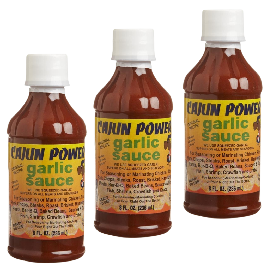 Cajun Power Garlic Sauce 8 oz Pack of 3 - 036921128882-3