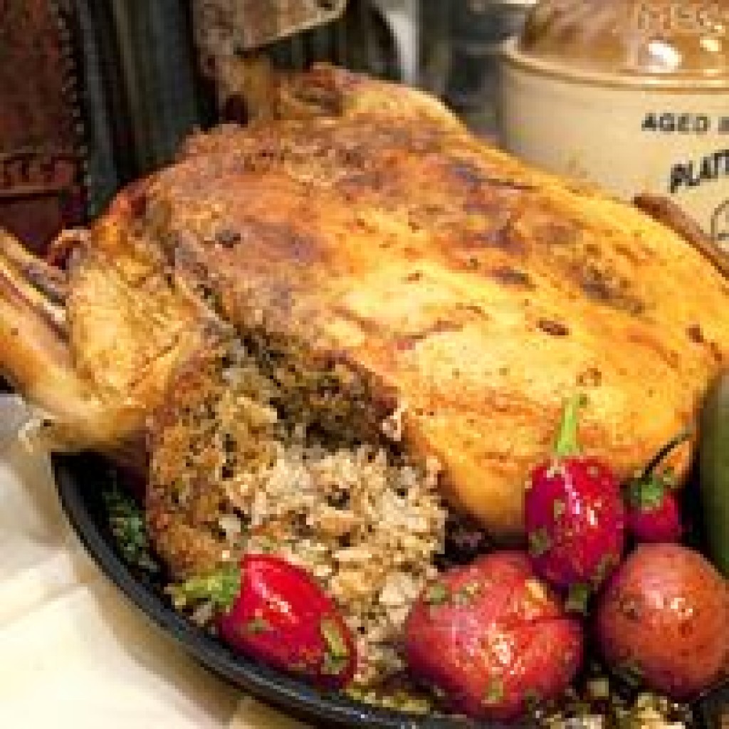 Comeaux's Stuffed Chicken w/ Crawfish