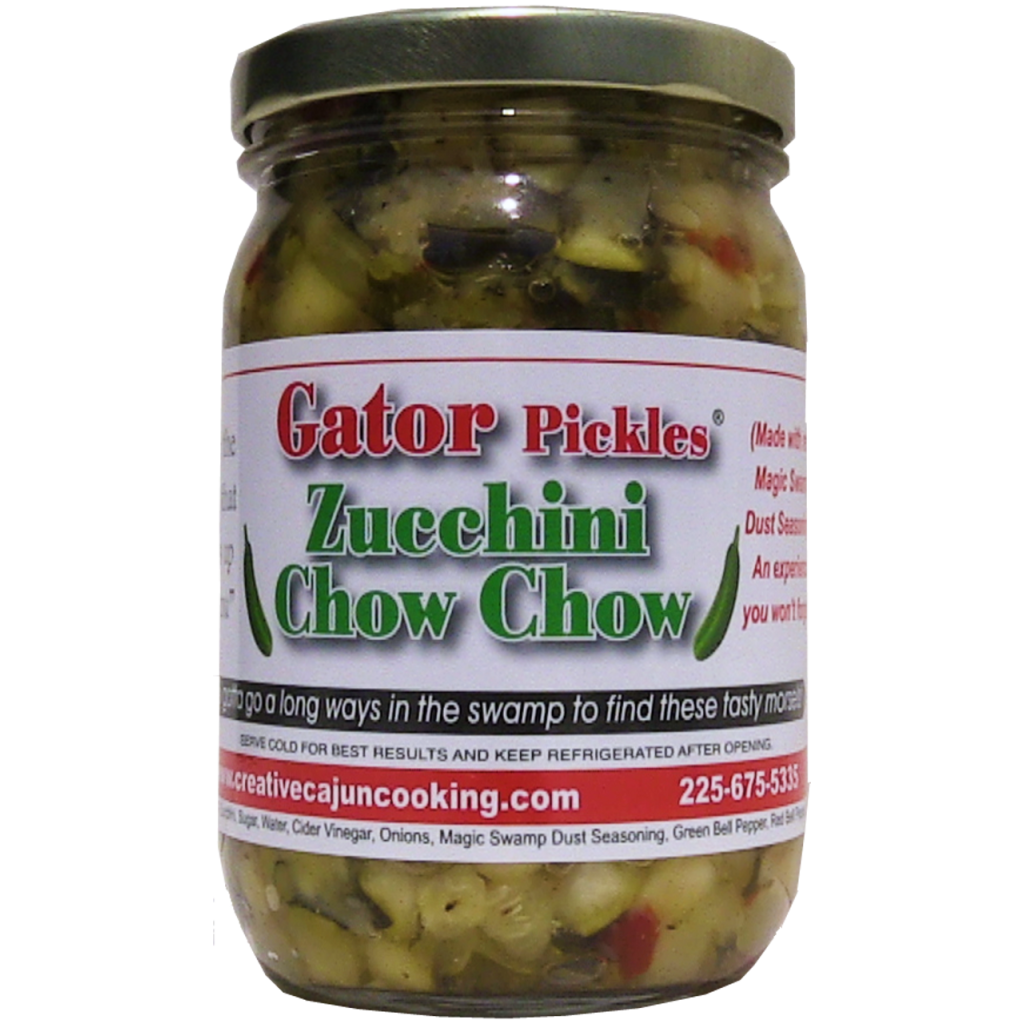 Gator Pickles Zucchini Chow Chow 14.5 oz Jar