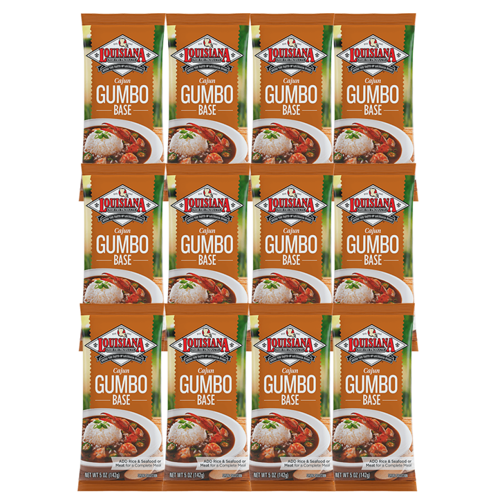 Louisiana Fish Fry Cajun Gumbo Base 5 oz - Pack of 12 - 810009594529