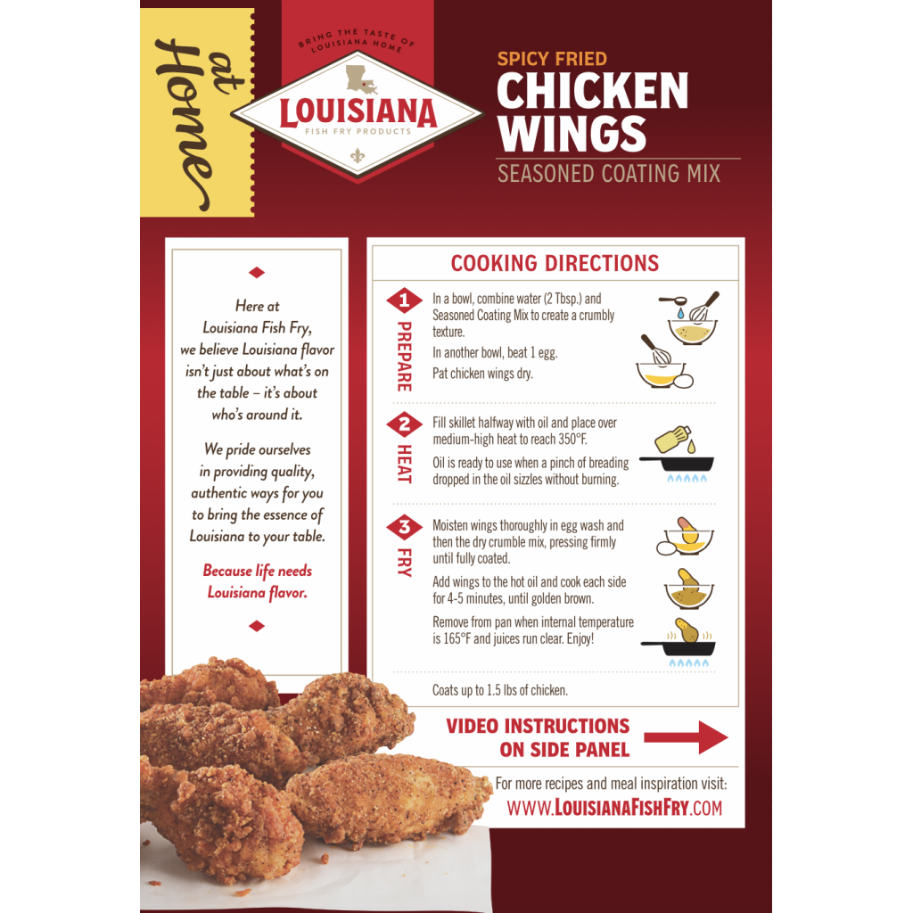 Louisiana Fish Fry Chicken Wings Seasoned Coating Mix: Elevate Your Cooking