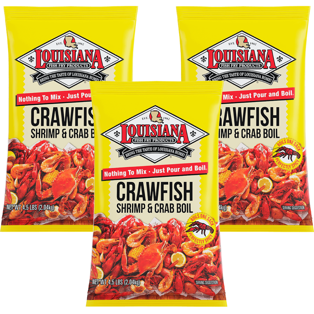 Louisiana Fish Fry Crawfish Crab and Shrimp Boil 4 lb - 3 Pack ...