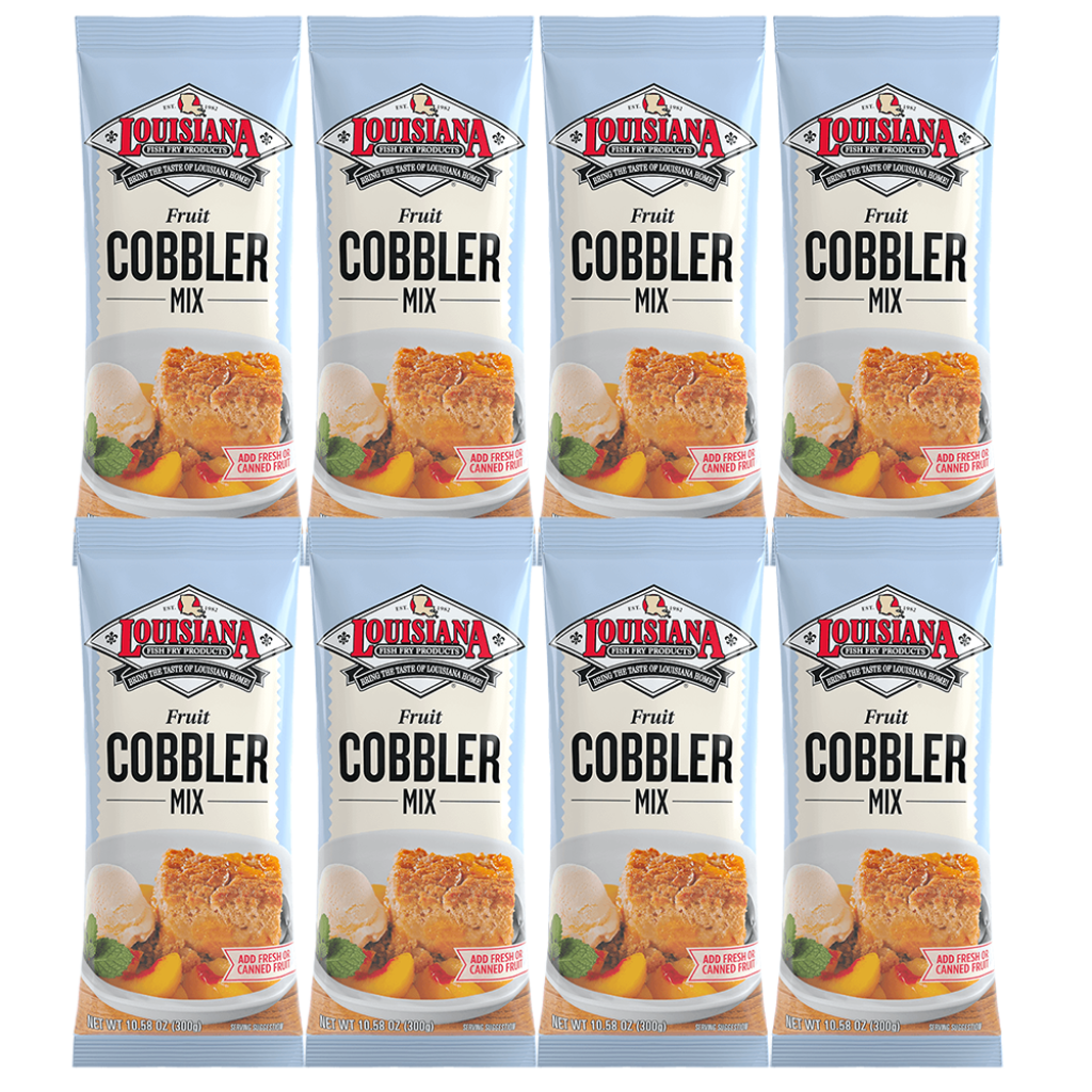 Louisiana Fish Fry Cobbler Mix 10.58 oz - Pack of 8 - 741031312204