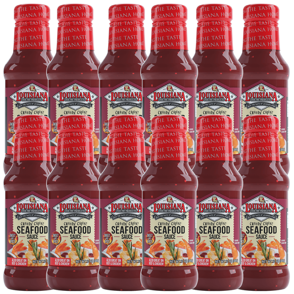 Louisiana Fish Fry Cajun Seafood Sauce 12 oz Pack of 12 - 030684908019