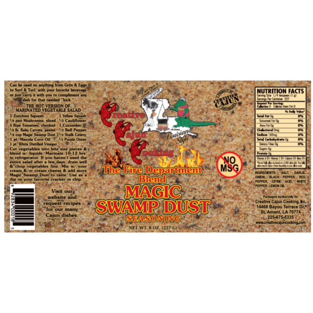Creative Cajun Cooking The Fire Department Blend Magic Swamp Dust ...