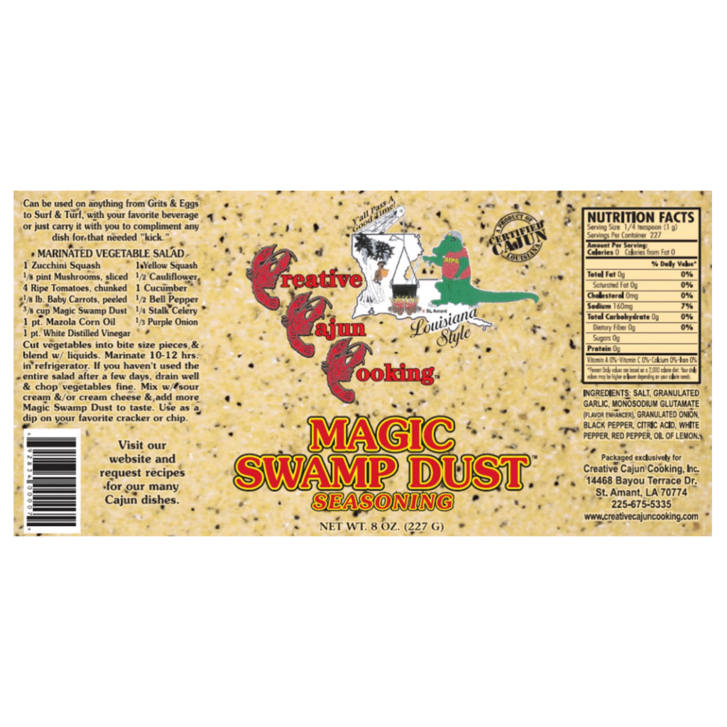 Creative Cajun Cooking Magic Swamp Dust Seasoning - All-Purpose Cajun ...