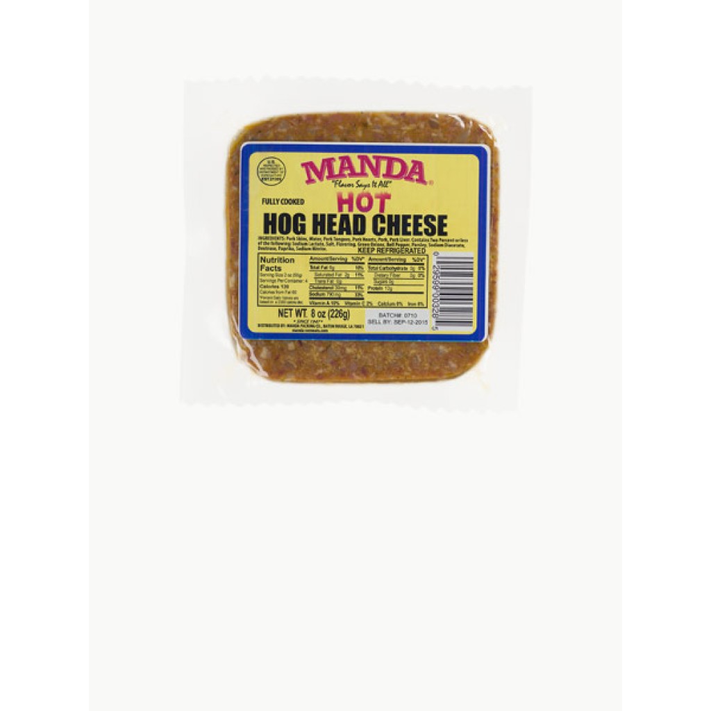 Manda Hot Hog Head Cheese 8 oz - 029599003285