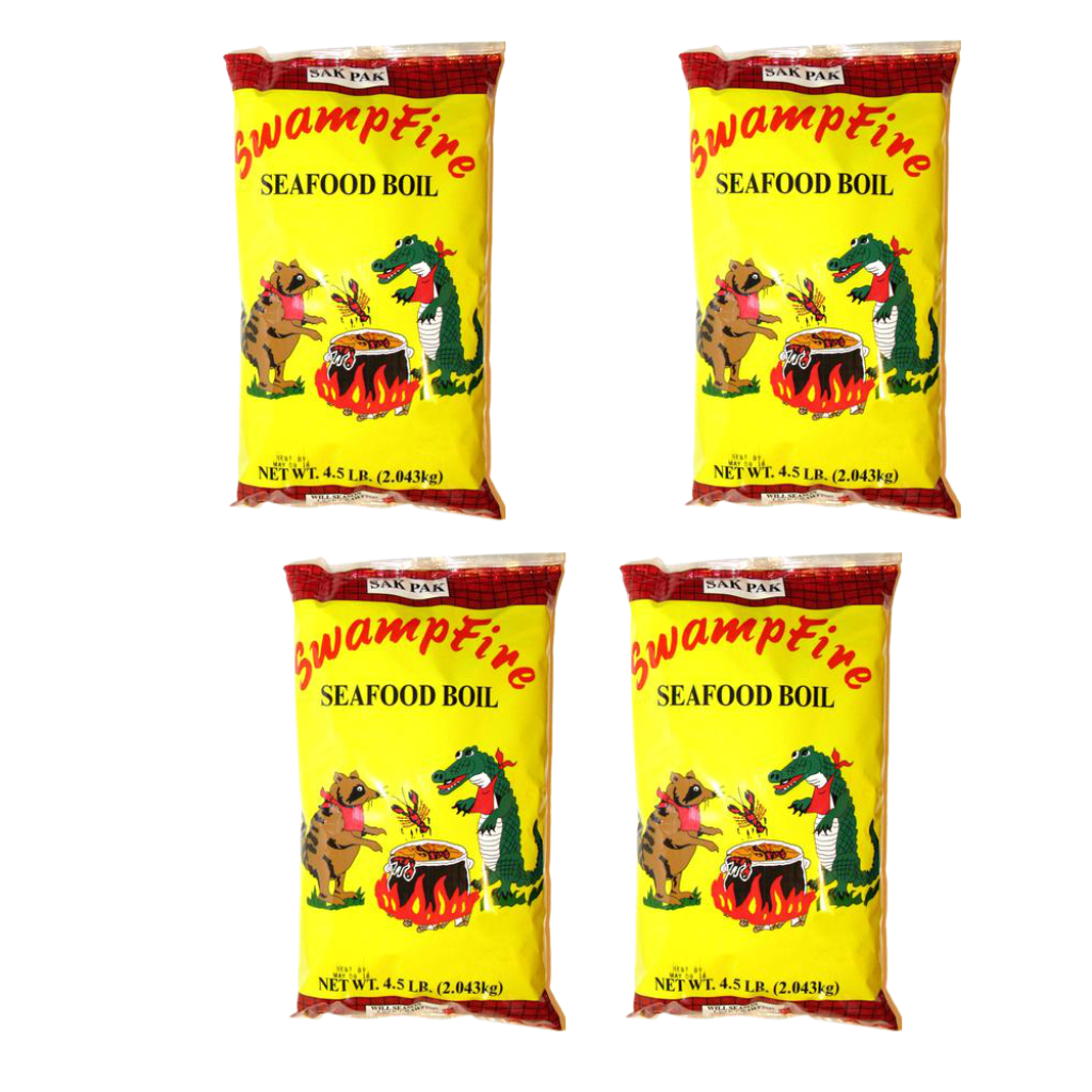 Swamp Fire Seafood Boil 4.5 lb - Pack of 4 - 343602804639